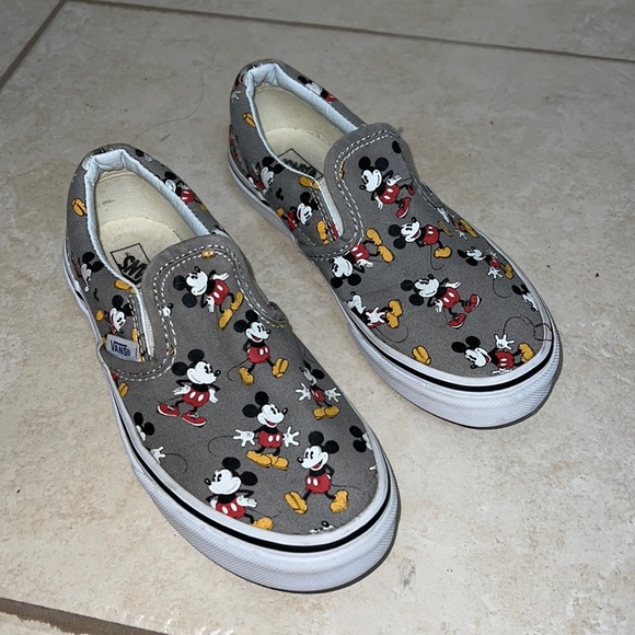 Vans | Shoes | Vans Disney Mickey Mouse Slip On Sneakers | Poshmark